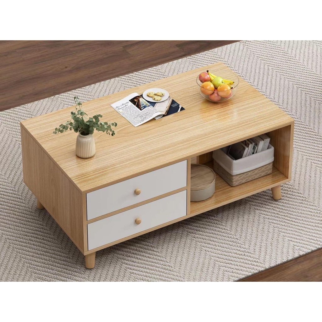 CLASSY STYLE CENTER TABLE WITH DRAWER | Shopee Philippines