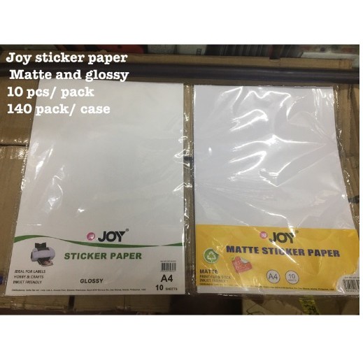 Joy Sticker Paper (10 pcs) | Shopee Philippines