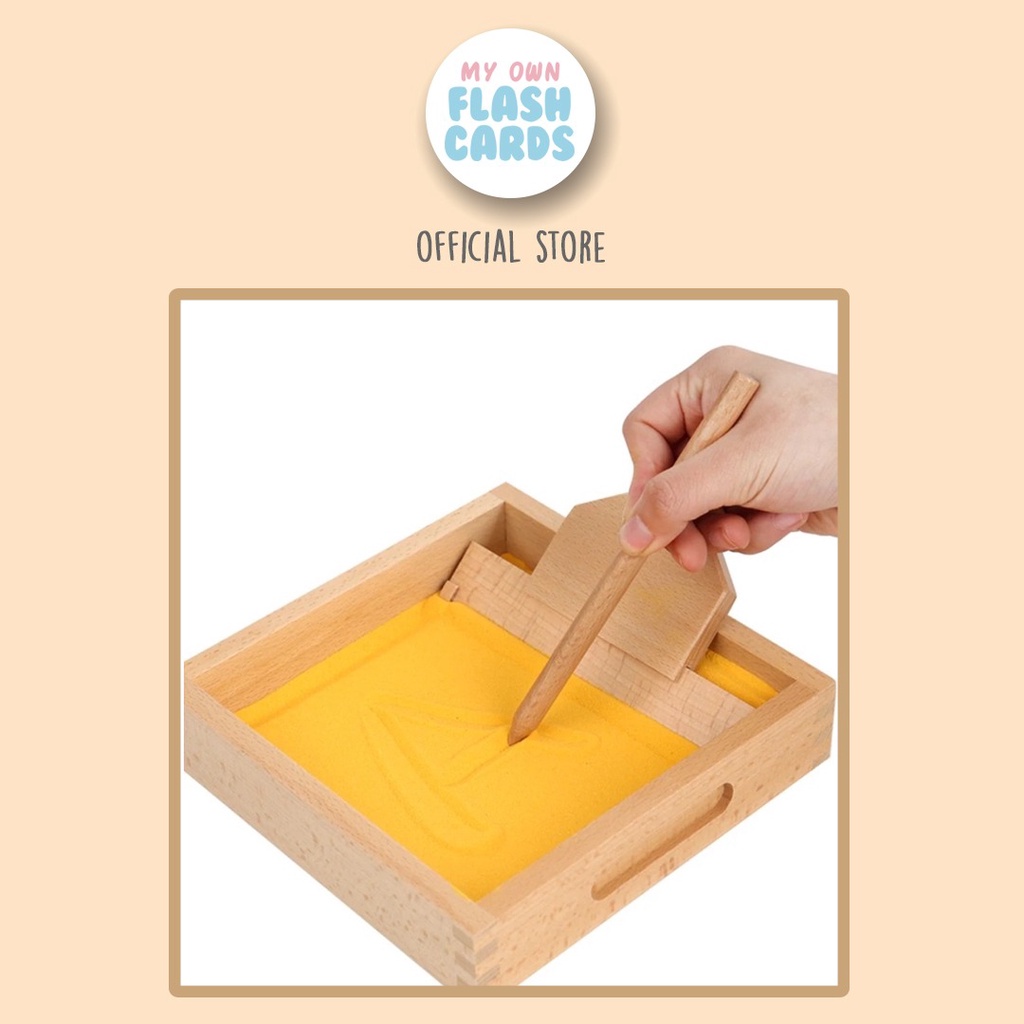 Montessori Tracing Sand Box Tray - Learning to Write Box Toy - Writing ...