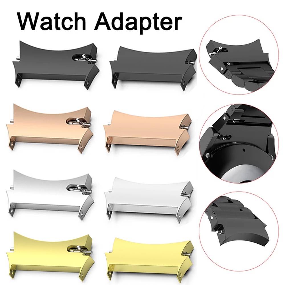 1 pair Stainless Steel Metal Connector for Samsung Galaxy Watch 5/pro/4 ...