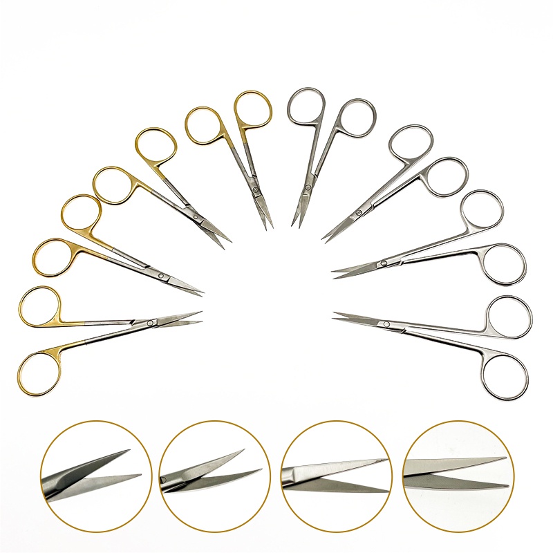 Double eyelid scissors 8.5cm/9.5cm stainless steel cut tissue scissors ...