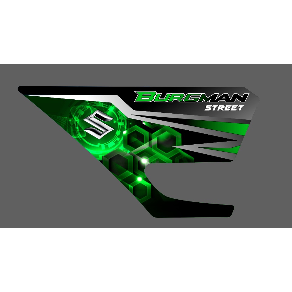 Suzuki Burgman Street Side Panel(2pcs):Motorcycle Decals, Laminated, NO ...