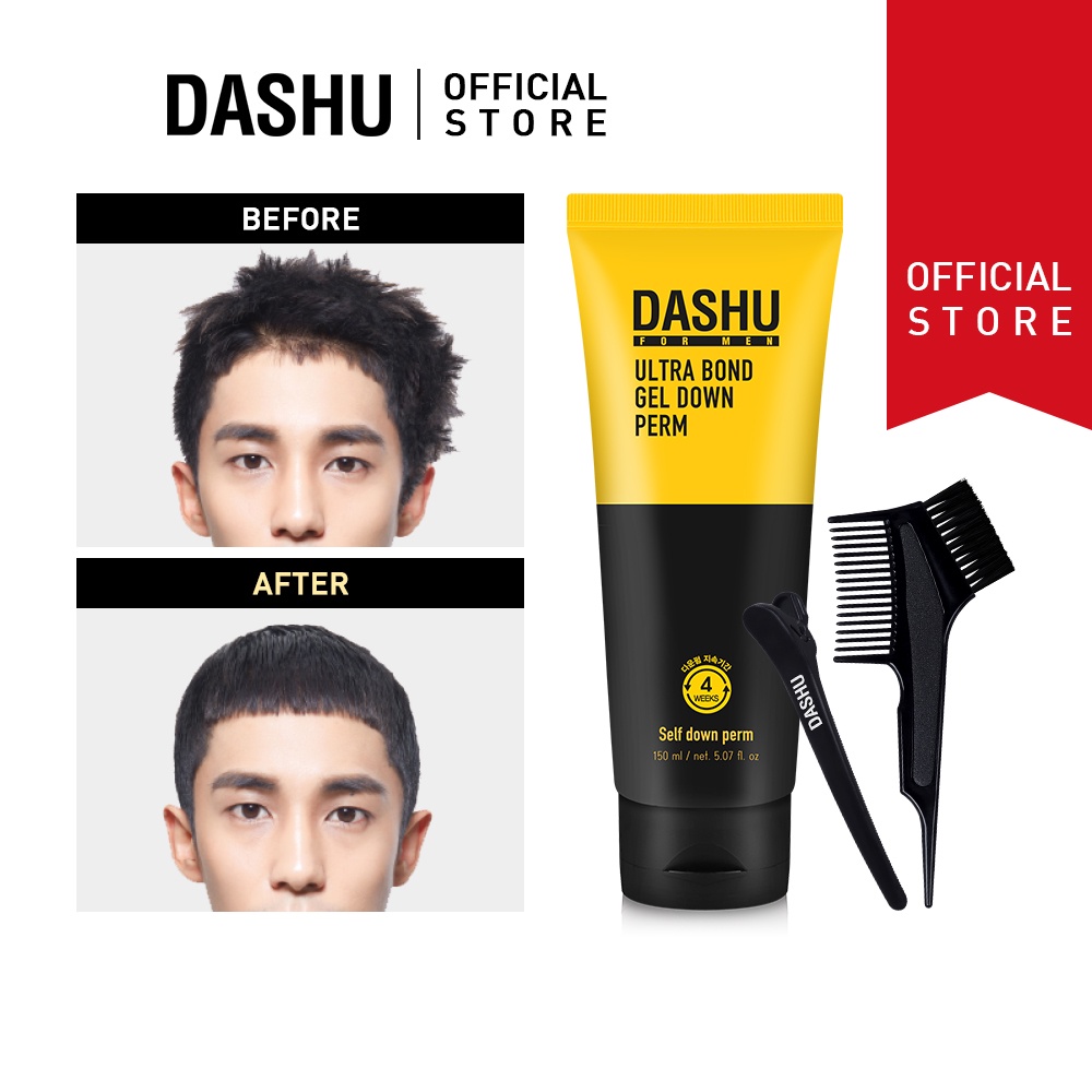 [DASHU] For Men Premium Ultra Bond Gel Down Perm 100ml (Self Perm Kit ...