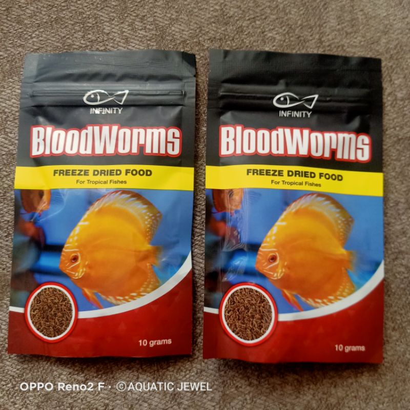 Dried Freeze Bloodworm infinity 10g | Shopee Philippines