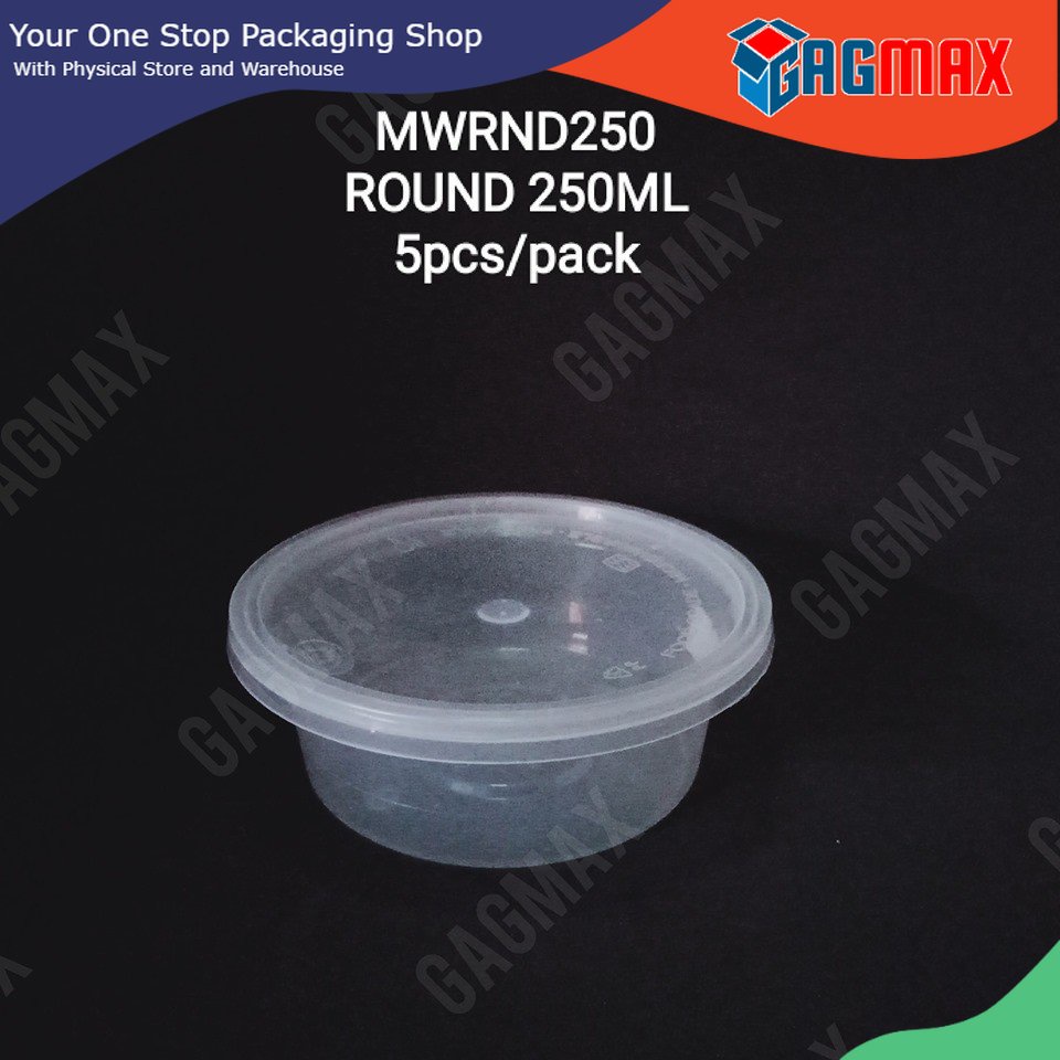 Microwavable Round Tub 5pcs per pack | Shopee Philippines