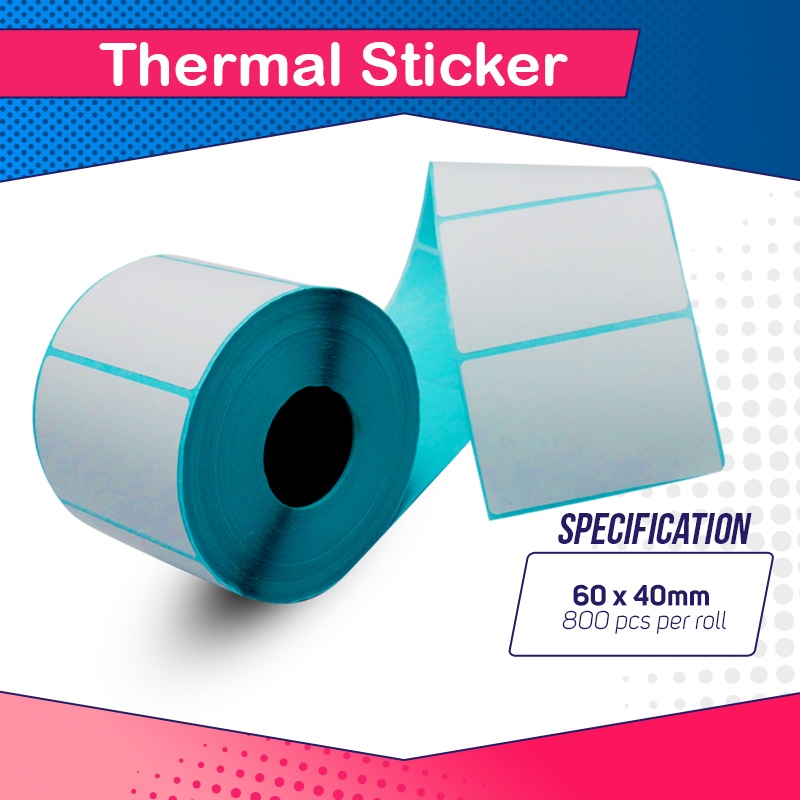 Thermal Barcode Sticker / Label Sticker for Thermal Printer (use for ...