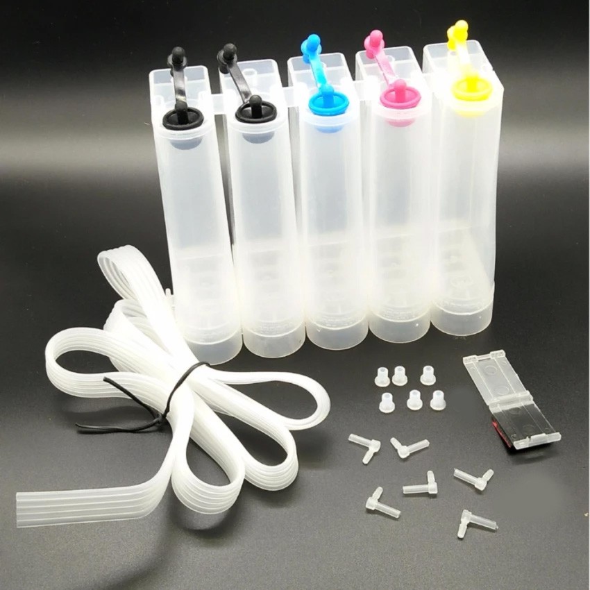 5 Color CISS Kit With Accessories Ink Tank For Canon / Epson / Hp ...
