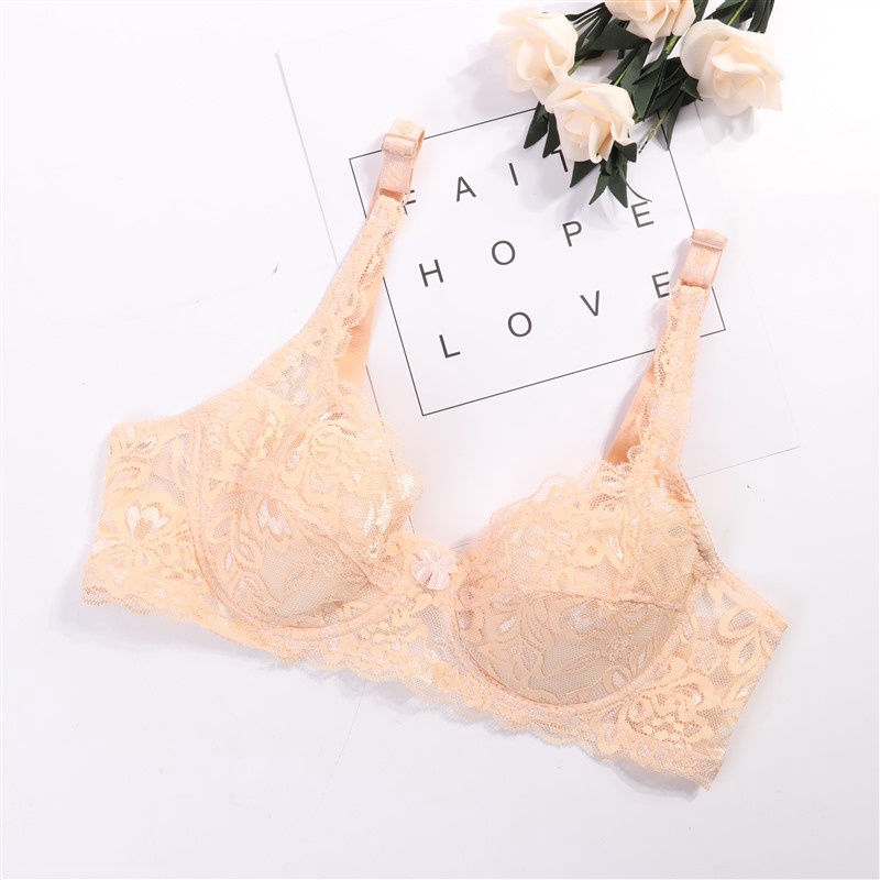 ♧women Sexy Underwire Padded Up Embroidery Lace Bra 32 40b Brassiere
