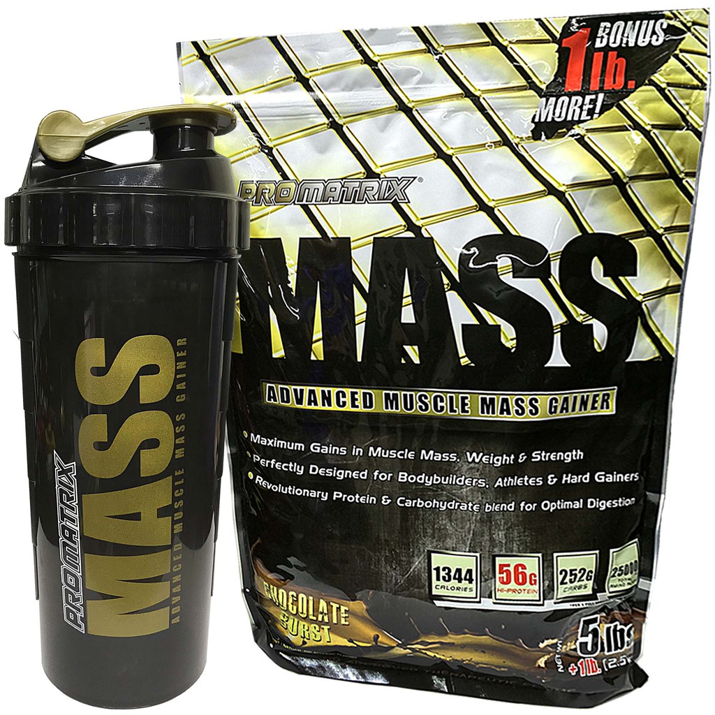 11lbs Promatrix Mass Gainer Whey 56g Protein Chocolate | Shopee Philippines