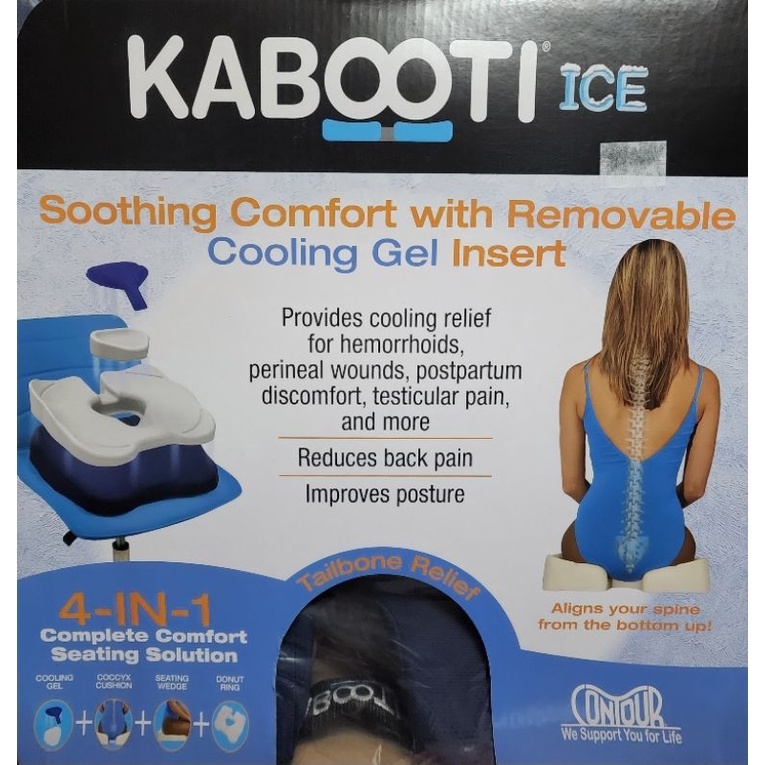 original kabooti ice 4-in-1 complete seating solution tailbone pain ...