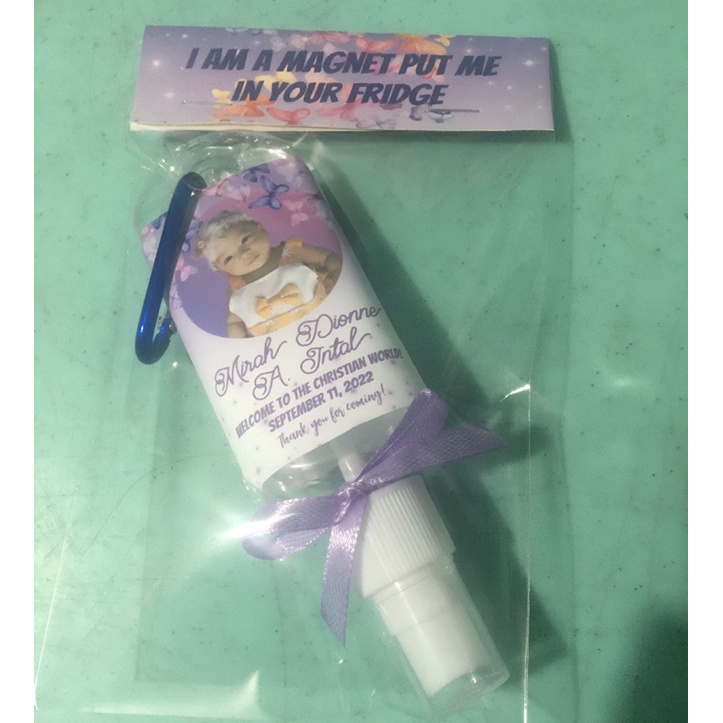 Personalized Alcohol Spray bottle keychain good for souvenirs ...