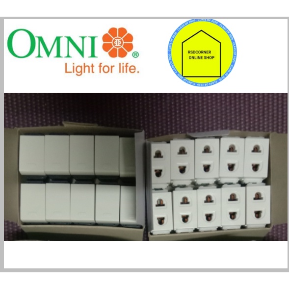 OMNI WIDE SERIES ONE WAY UNIVERSAL OUTLET/ SWITCH (SOLD PER 1BOX/10pcs ...
