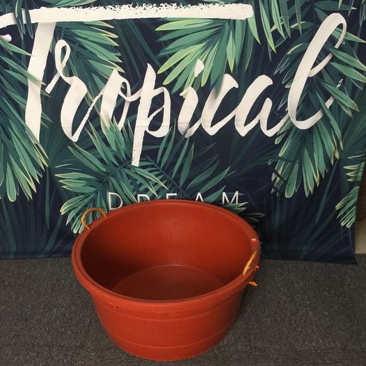 E&C CM#222A BIG CAPACITY PLASTIC ORANGE BANYERA KITCHEN LAUNDRY ...