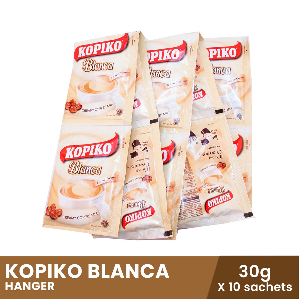 KOPIKO Blanca Hanger 30g x 10 sachets | Shopee Philippines