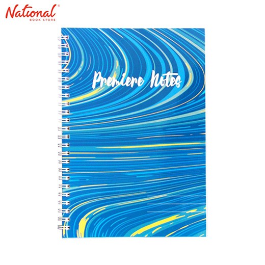 Premiere Notes Spiral Notebook 685 Swirl Blue Design Double Loop 80S ...
