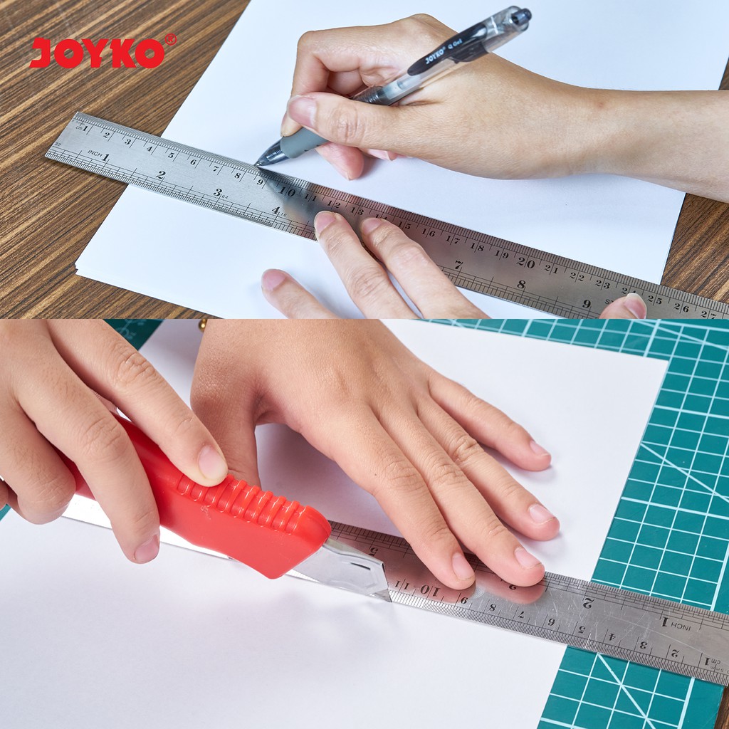 Joyko RULER 30CM STAINLESS STEEL / IRON RULER JOYKO 30CM RL-ST30 ...