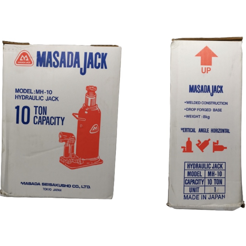 10 Tons Hydraulic Jack - Heavy Duty MASADA made in JAPAN | Shopee ...