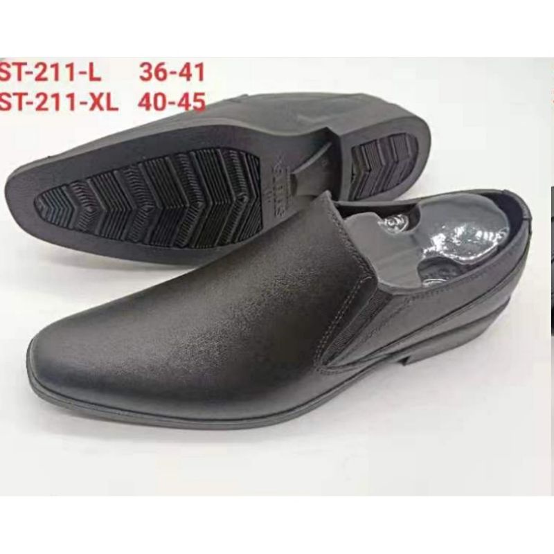 SHUTA BLACK SPLASHER FOR MEN/duty shoes for men/rubberized, pointed ...