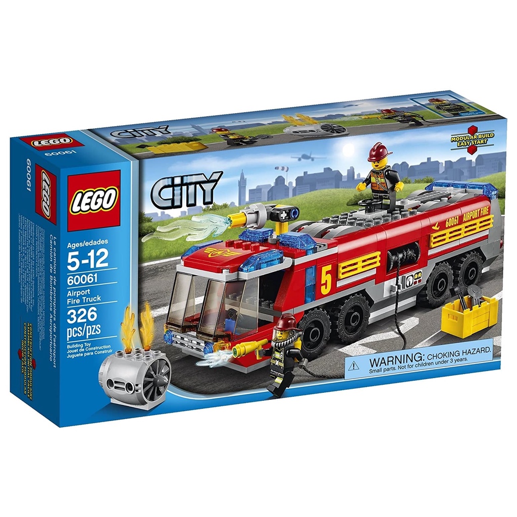 LEGO City Airport Fire Truck 60061 - Vampy's - Set Year: 2014 Brand New ...
