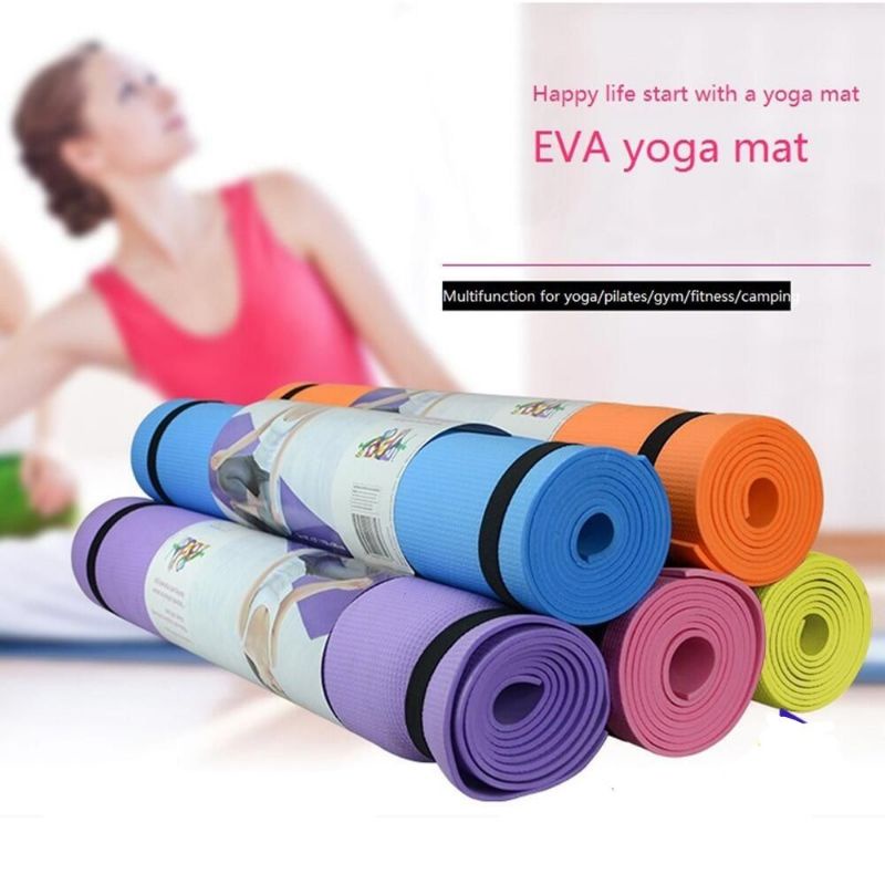 4MM NBR Yoga Mat Non Slip yoga Excercise mat yogamat Exercise Pad Thick ...