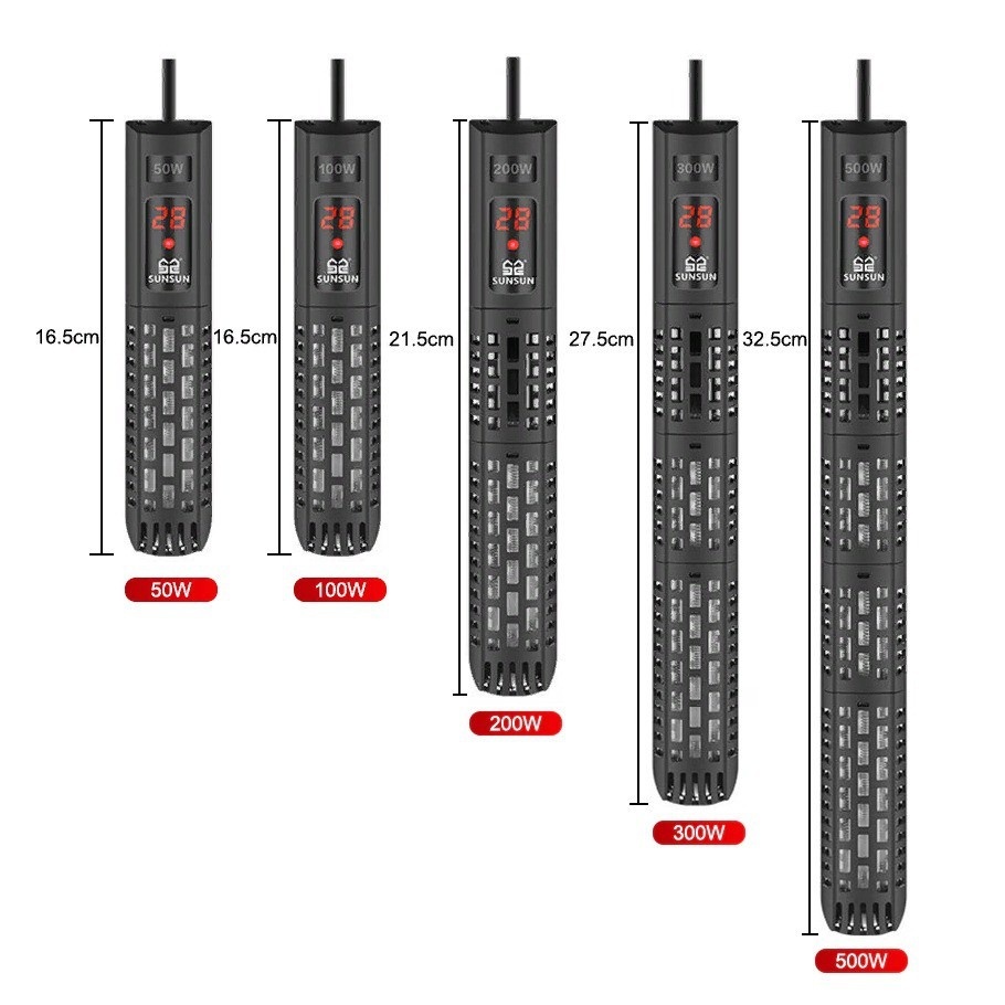 Sunsun LCD Digital Display Constant Heater Submersible Adjustable ...