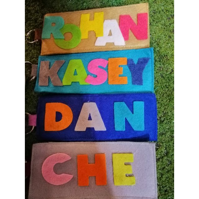 Personalized Felt Cloth Bag Tag / Keychain | Shopee Philippines