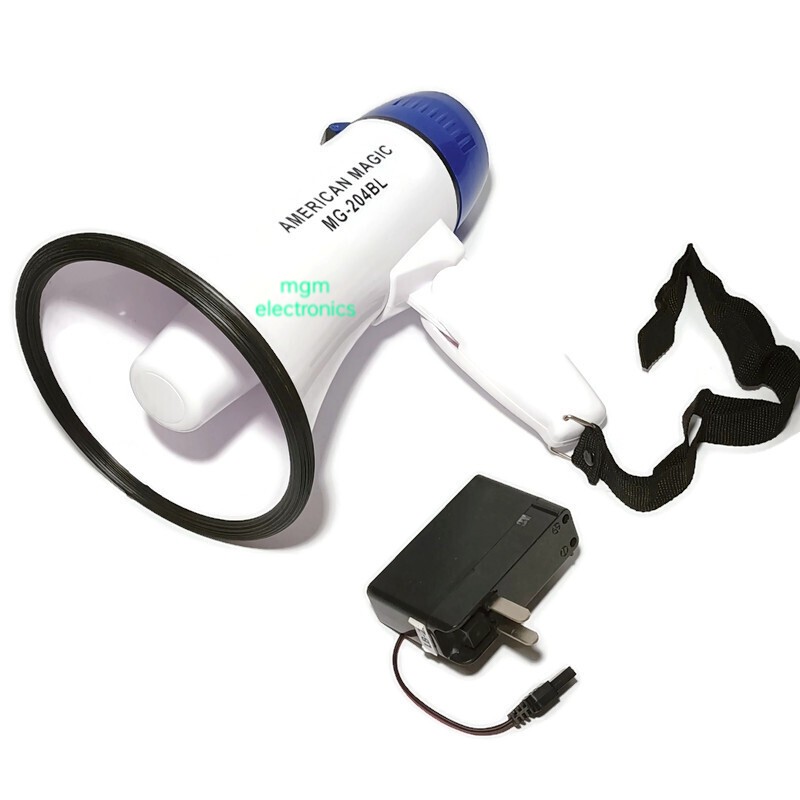 MEGAPHONE MG204BL American Magic 15w Rechargeable megaphone | Shopee ...