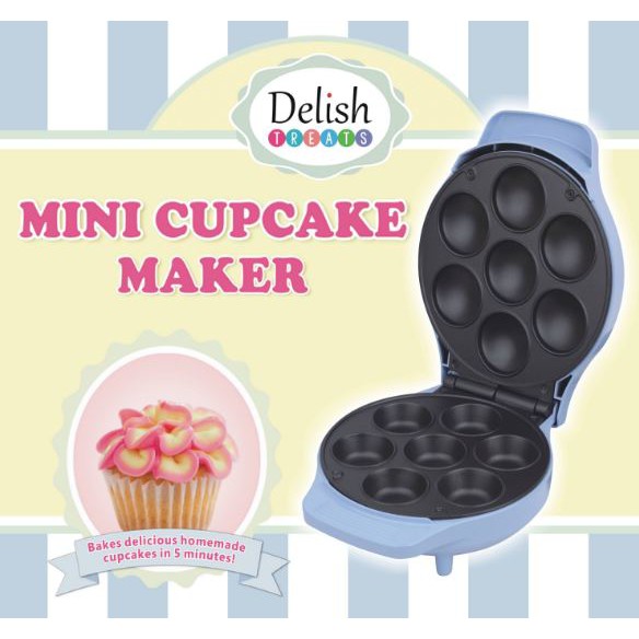 Delish Treats Mini Cupcake Maker s4kph baking bake muffin cake dessert ...