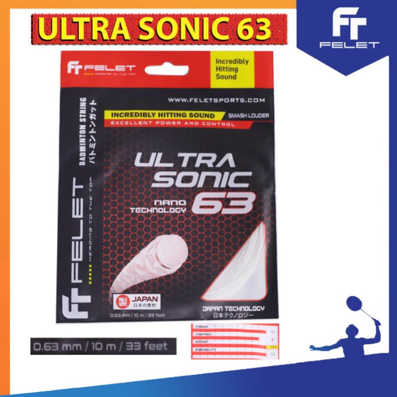 Felet Ultra Sonic 63 Badminton String original | Shopee Philippines