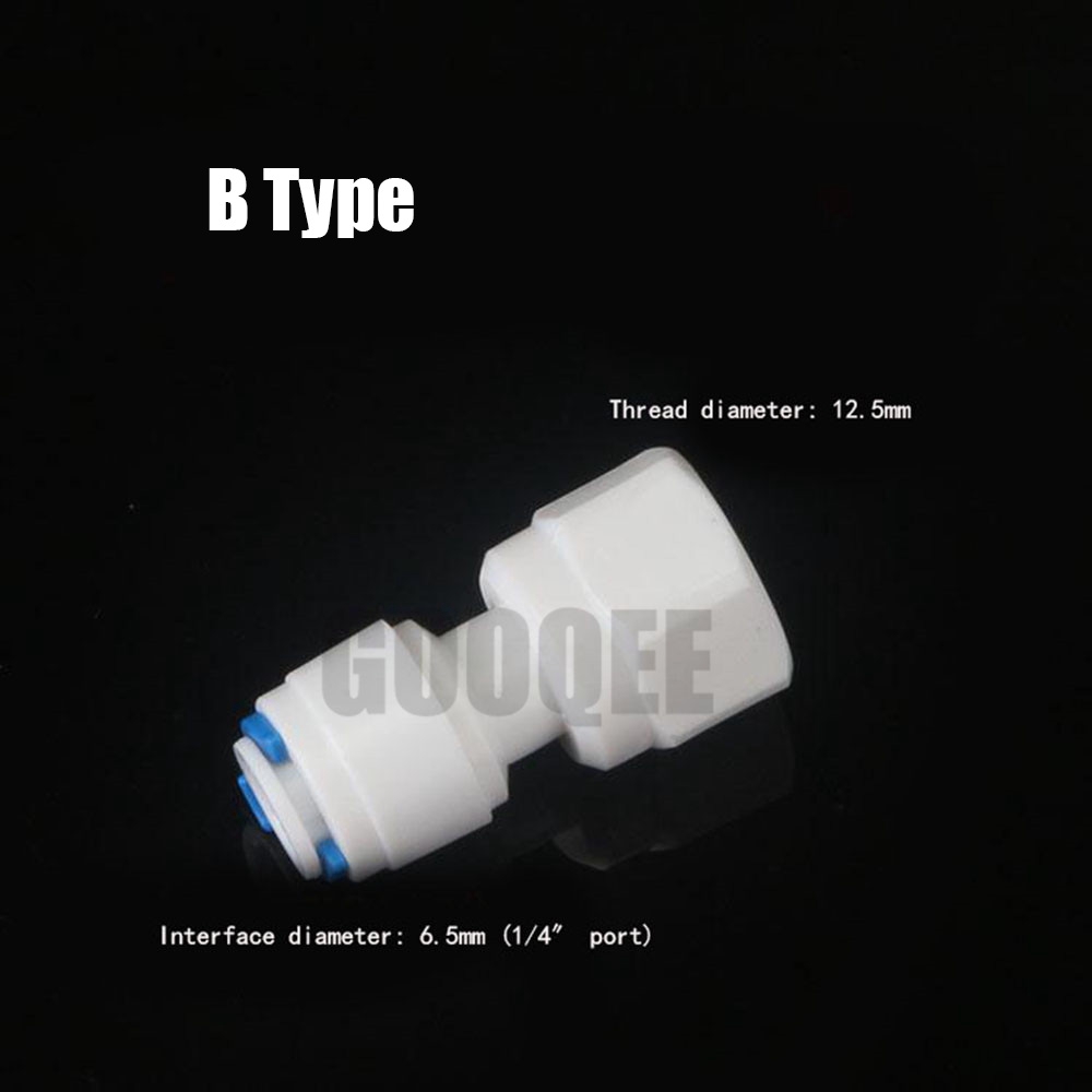 RO Water System Equal Straight 1/4" Hose Connection Coupling Reducing ...