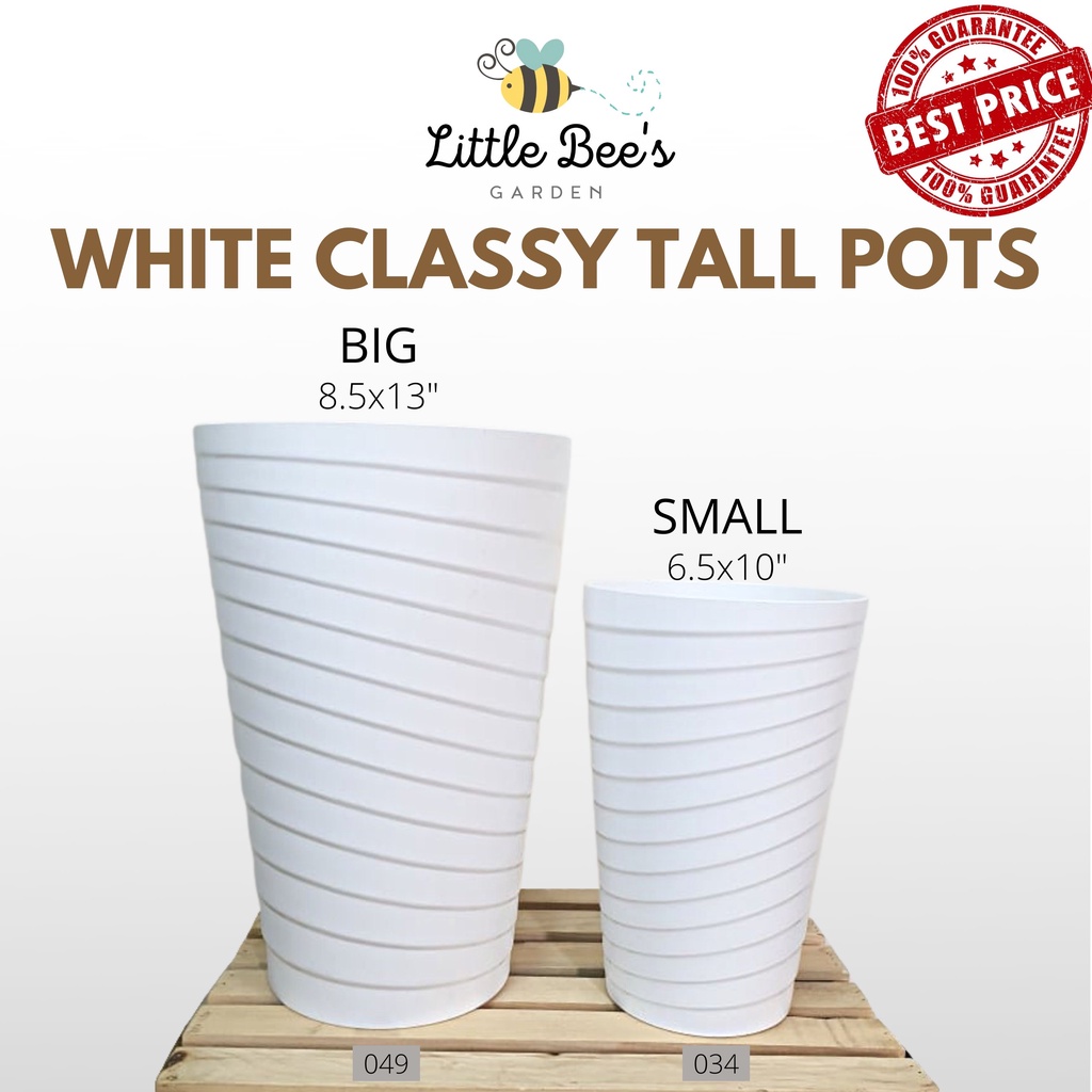 Classy Tall Slim Minimalist Pots | Pearlwave | Yayamanin Pots [Little ...