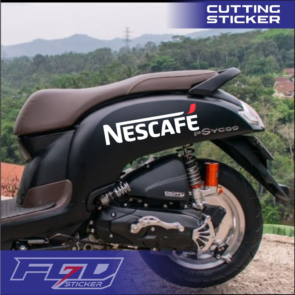 Sticker nescafe sticker cutting sticker nescafe nmax pcx beat vario ...