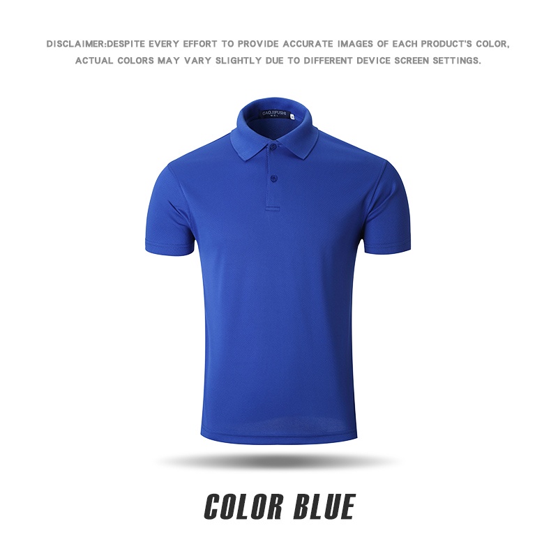 In stock Short-Sleeved Quick-Drying Lapel Mesh Breathable Running Wear ...