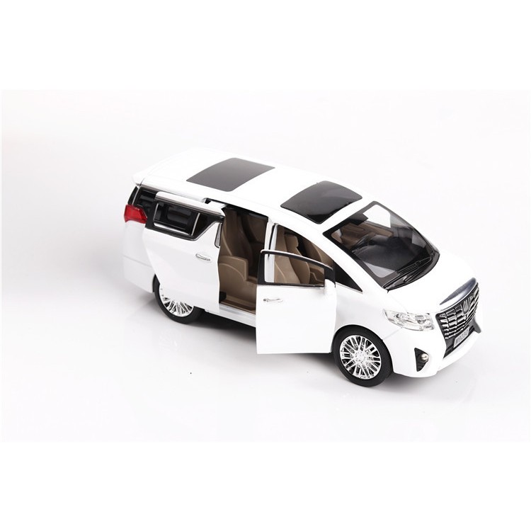 1:24 Toyota Alphard DIECAST Vehicle Sound Light Door Opening Pull Back ...