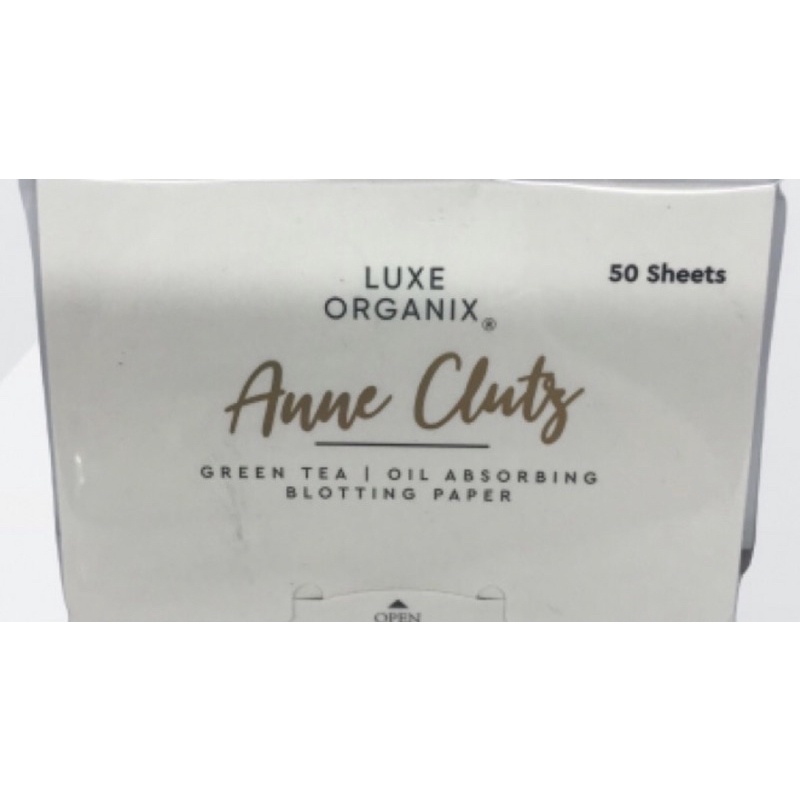 Luxe Organix Anne Clutz Oil Blotting Paper | Shopee Philippines