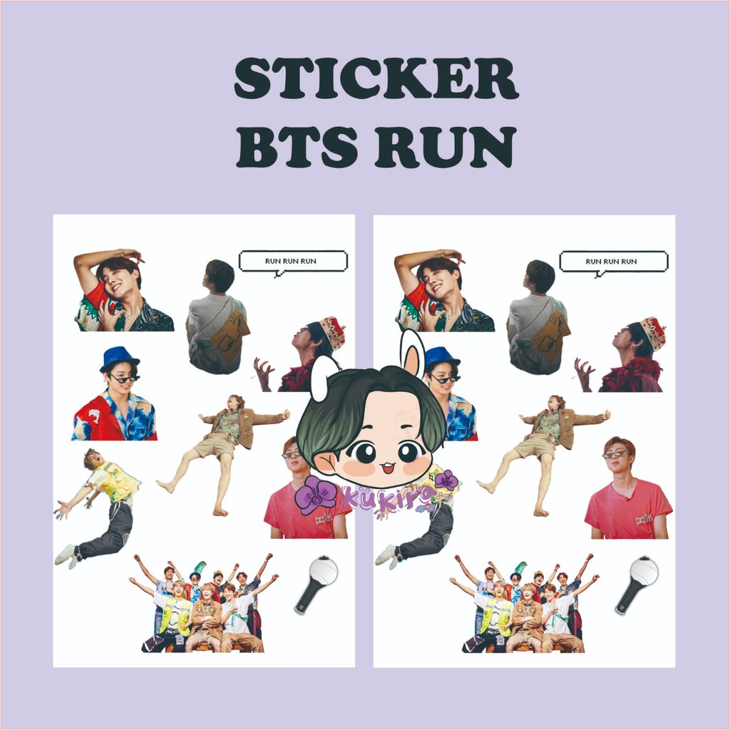 Bts RUN STICKER FUNNY EDITION | Shopee Philippines