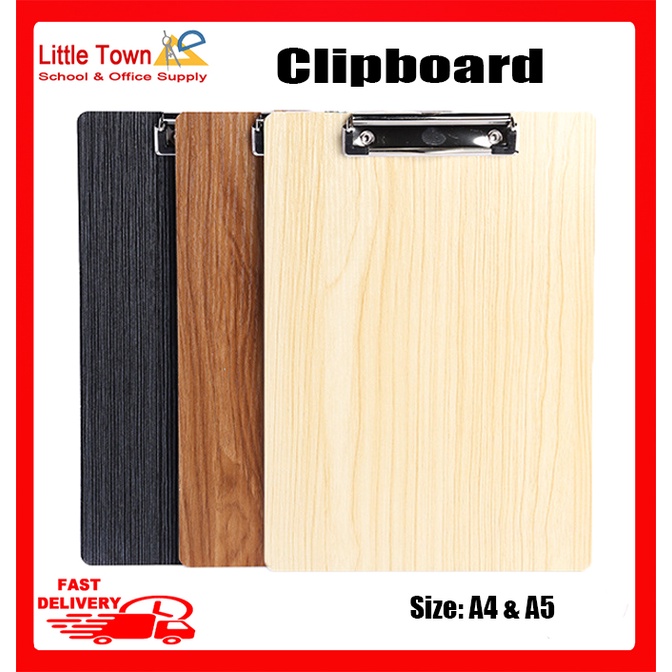 A4 / A5 Wooden Clipboard with wood design and color | Shopee Philippines