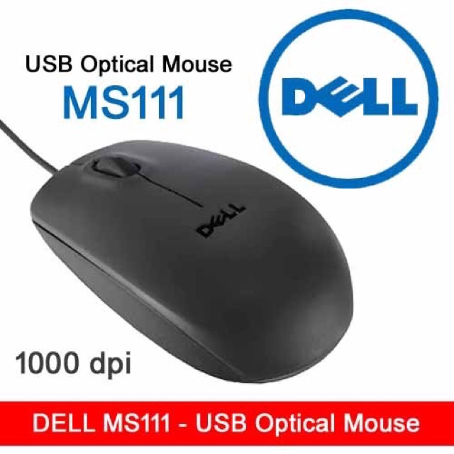 Dell MS111 USB Optical Wheel Mouse For Computer PC Latop | Shopee ...