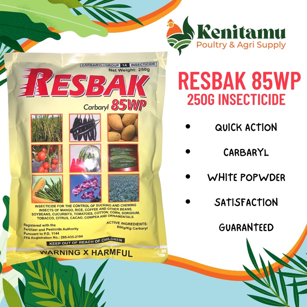 RESBAK 85WP 250g INSECTICIDE BY: VANHAWK CHEM. | Shopee Philippines