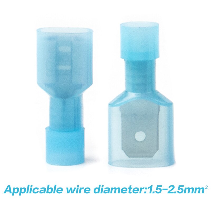50pcs Female & Male Fully Insulated Wire Terminals Connector Nylon ...