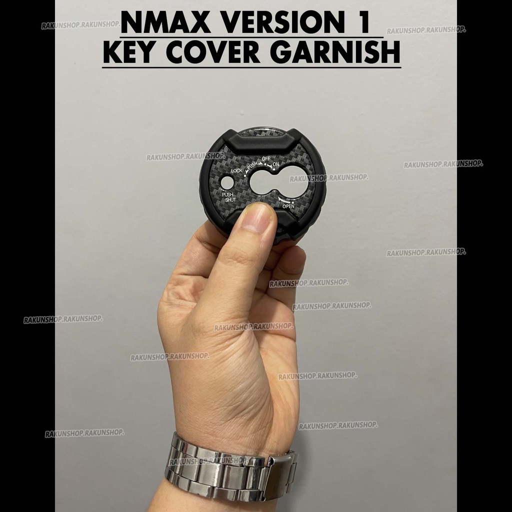 Yamaha NMAX V1 key cover garnish carbon matte black plug and play ...