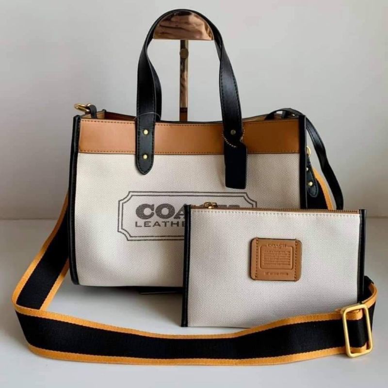 Coach Tote 30 in colorblock with Coach badge/Original Equipment ...