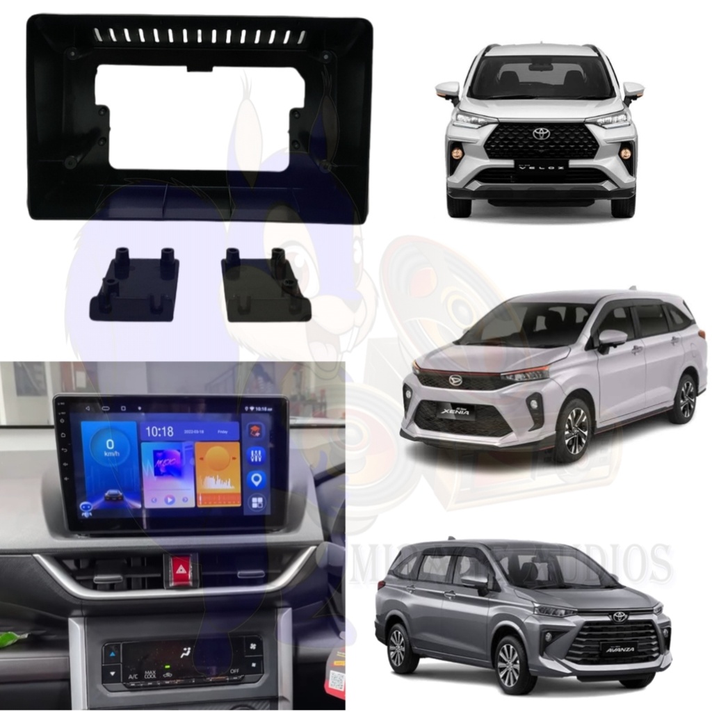 Frame Head Unit Toyota Avanza Veloz Xenia 2021 - 2022 Up 10 inch ...