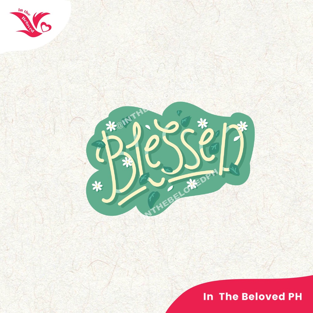 Blessed Decal Stickers for water flasks, laptops, luggages ...