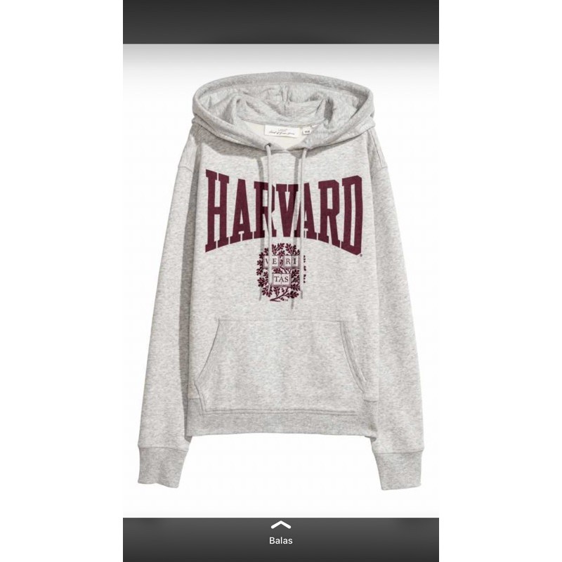 Hnm h&m Harvard Hoodie | Shopee Philippines