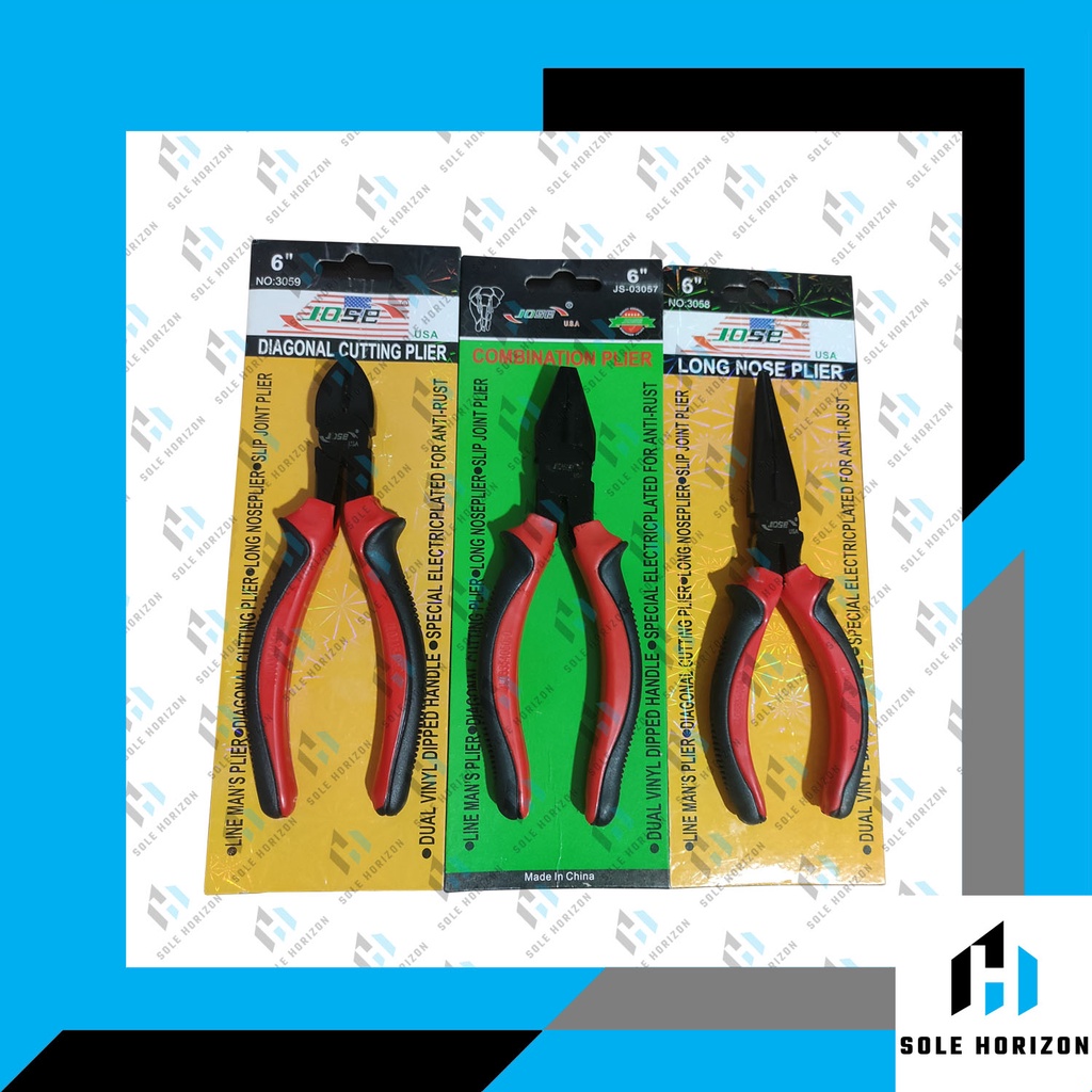 Sole Horizon JOSE Pliers Linesman Plier Long Nose Plier Diagonal Cutter ...