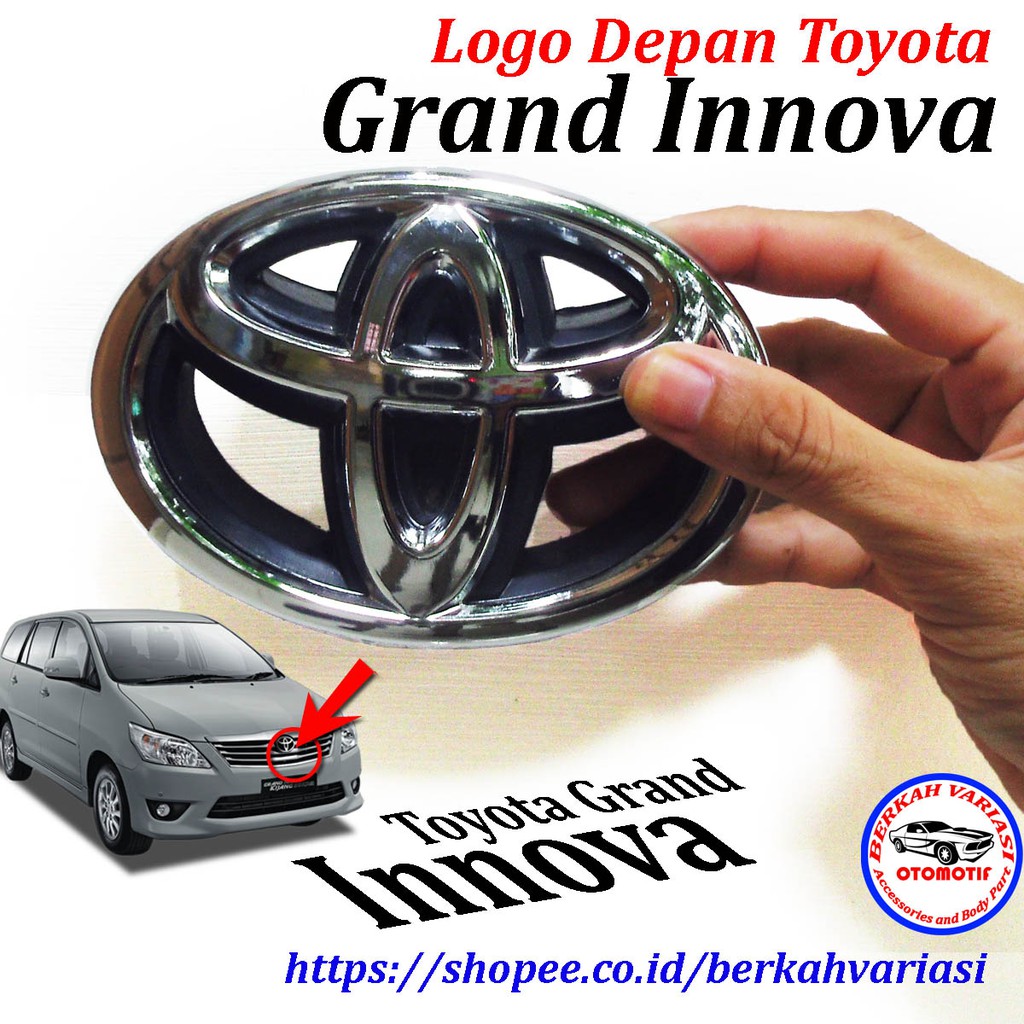 Toyota grand new kijang innova Front emblem Logo In 2014, 2015 | Shopee ...