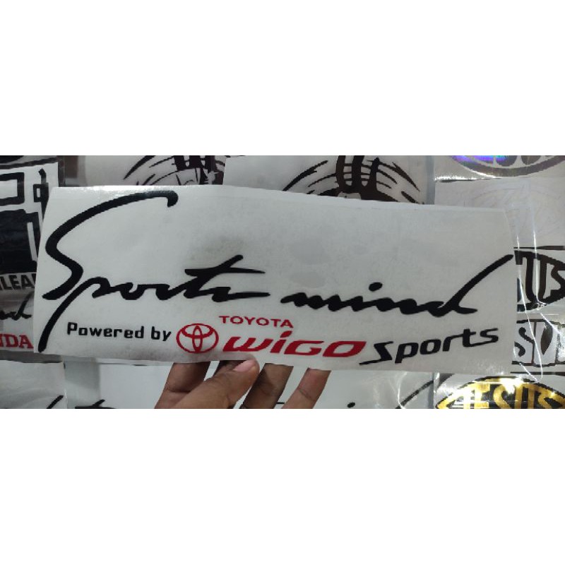 TOYOTA WIGO sportmind sticker | Shopee Philippines