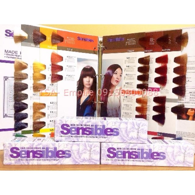 tsa empire Sensibles Hair Color Chart | Shopee Philippines