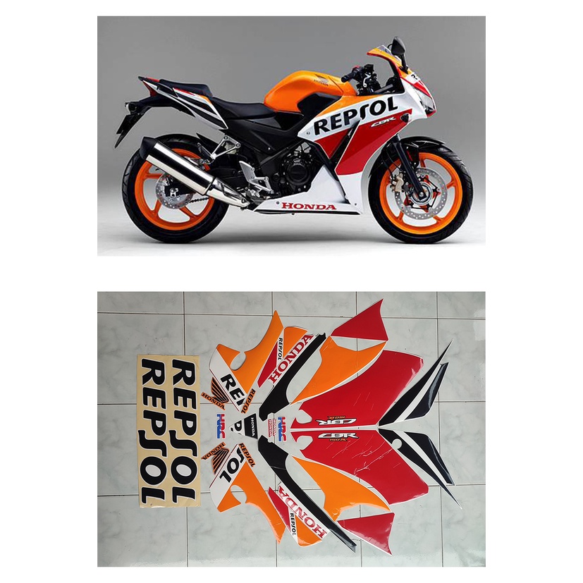 Striping STICKER BODY LIS STICKER MOTORCYCLE CBR 2016 REPSOL | Shopee ...